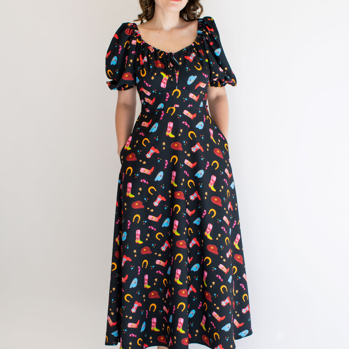 Poppy Western Midaxi Dress – Twisted Wunder